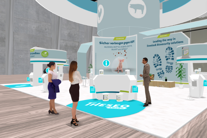 Virtual trade fair stand for THESEO | Metapilots